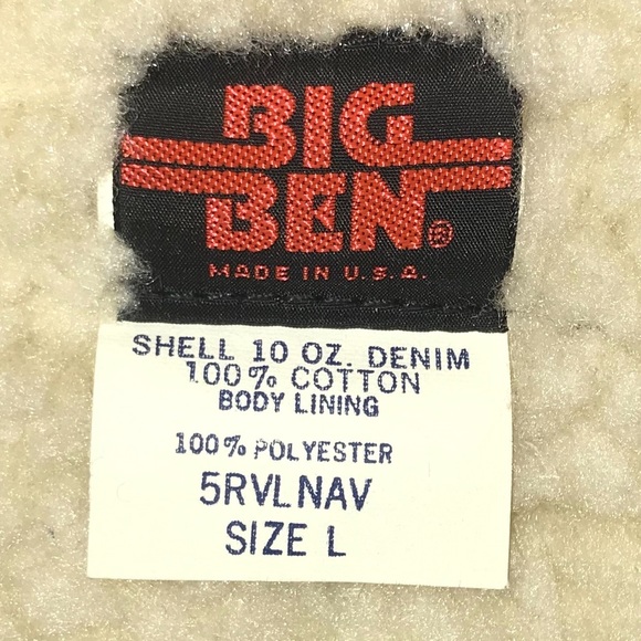 Big Ben | Shirts | Vintage Big Ben Vest Denimsherpa Lined | Poshmark